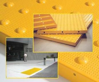 Composite WET SET Non Replaceable Detectable Warning Paver ADA Solutio ...