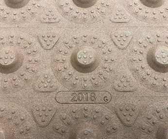 Galvanized Steel 10G WET SET Radius Wedge Detectable Warning TufTile ...